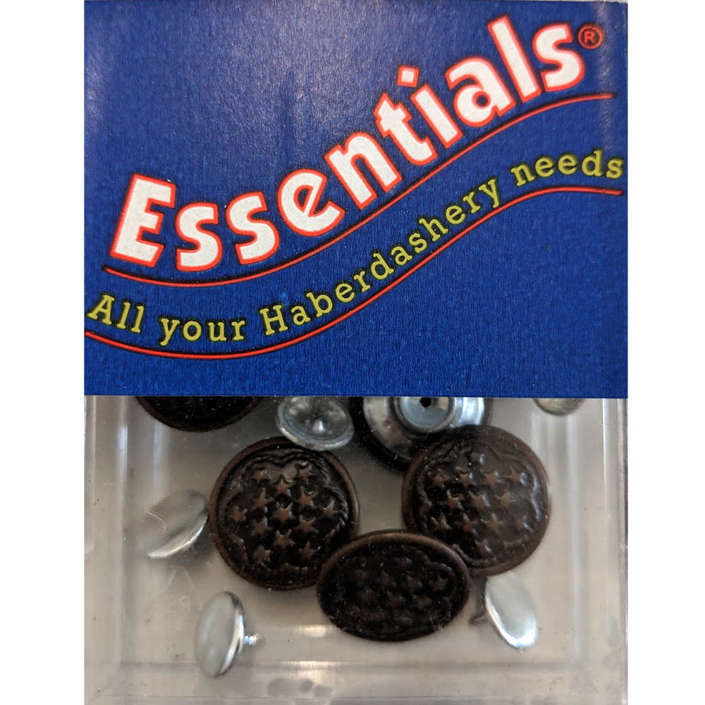 Essentials Tack Buttons, Gunmetal - Fast Delivery | William Gee UK